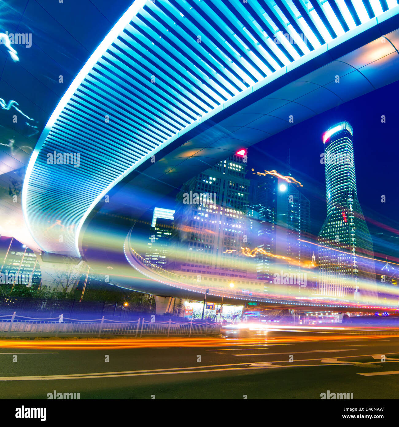 The beautiful night view of Shanghai,in China Stock Photo - Alamy