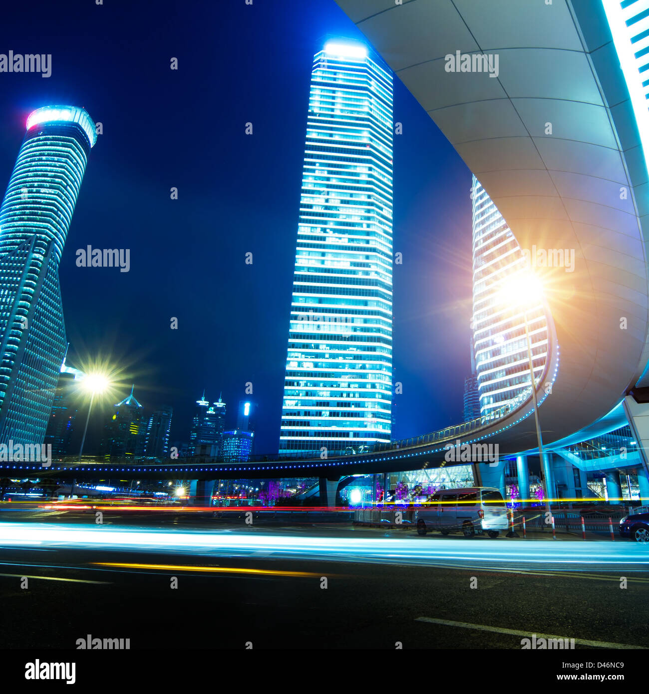 The beautiful night view of Shanghai,in China Stock Photo - Alamy
