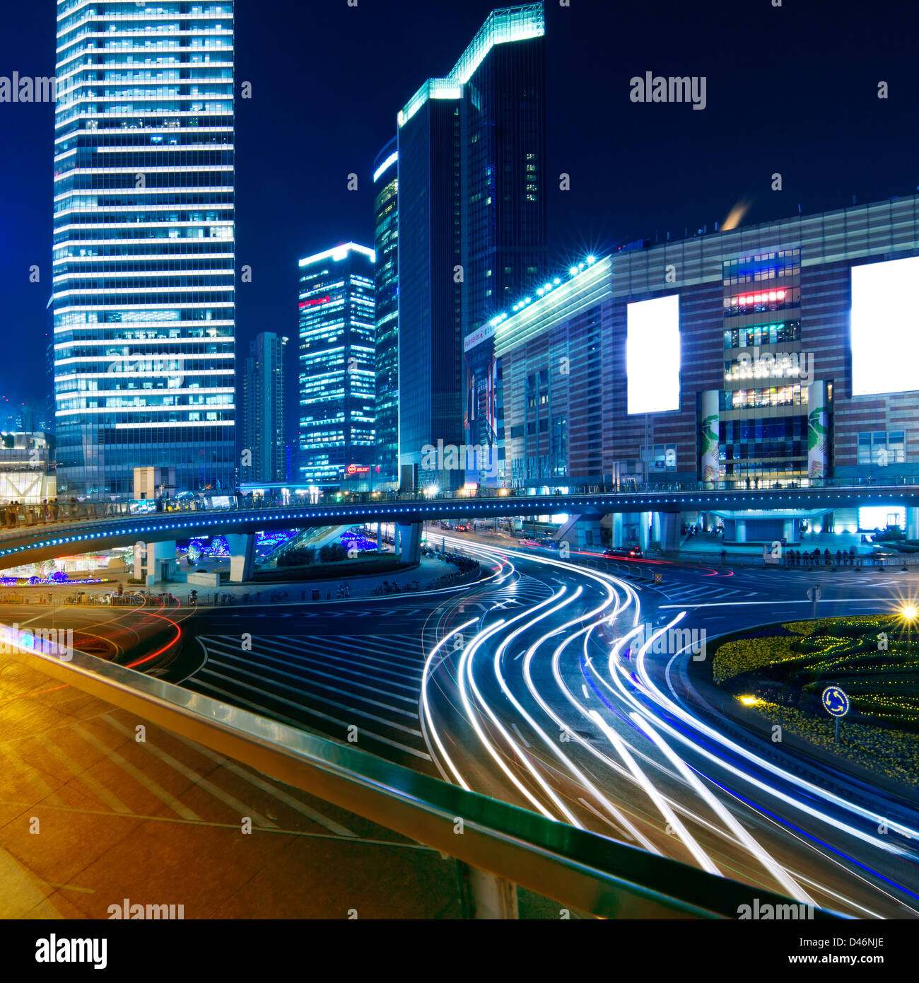 The beautiful night view of Shanghai,in China Stock Photo - Alamy