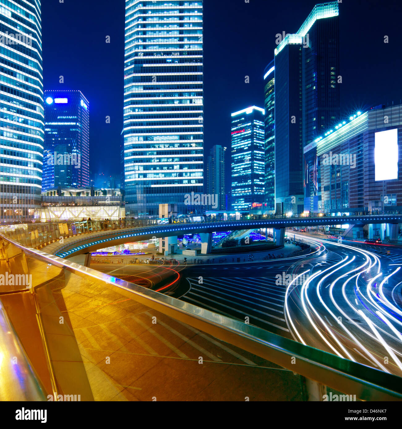 The beautiful night view of Shanghai,in China Stock Photo - Alamy