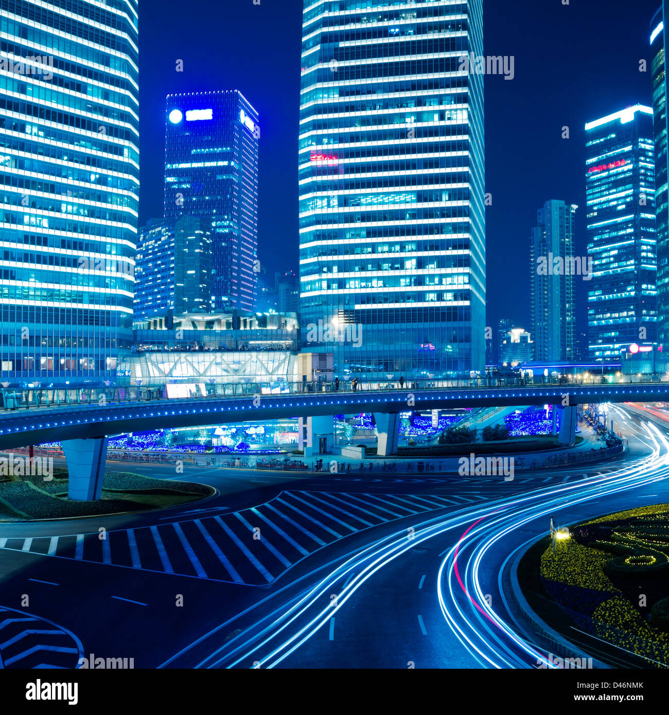 The beautiful night view of Shanghai,in China Stock Photo - Alamy