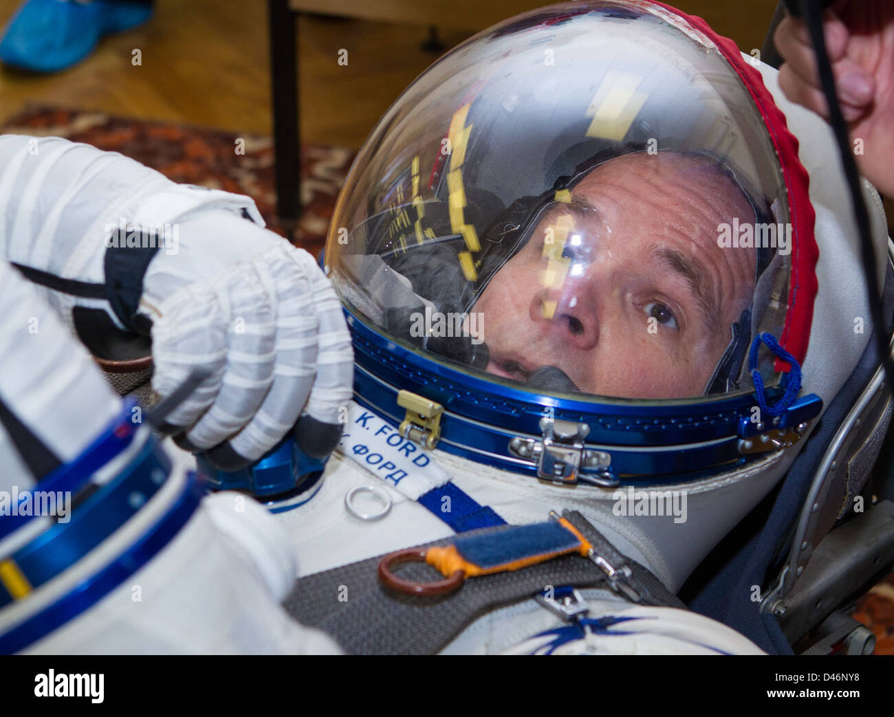 The crew for Expedition 33, including NASA astronaut Kevin Ford ...