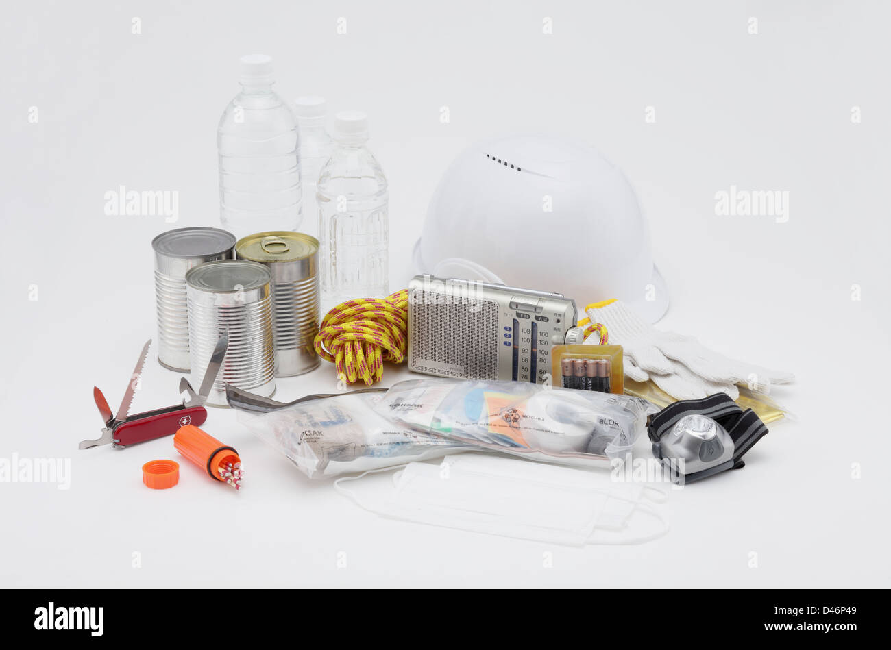 Disaster prevention supplies hi-res stock photography and images - Alamy