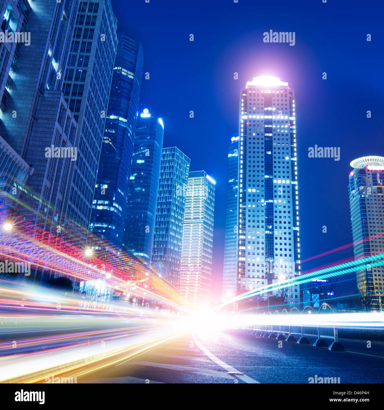 The beautiful night view of Shanghai,in China Stock Photo - Alamy