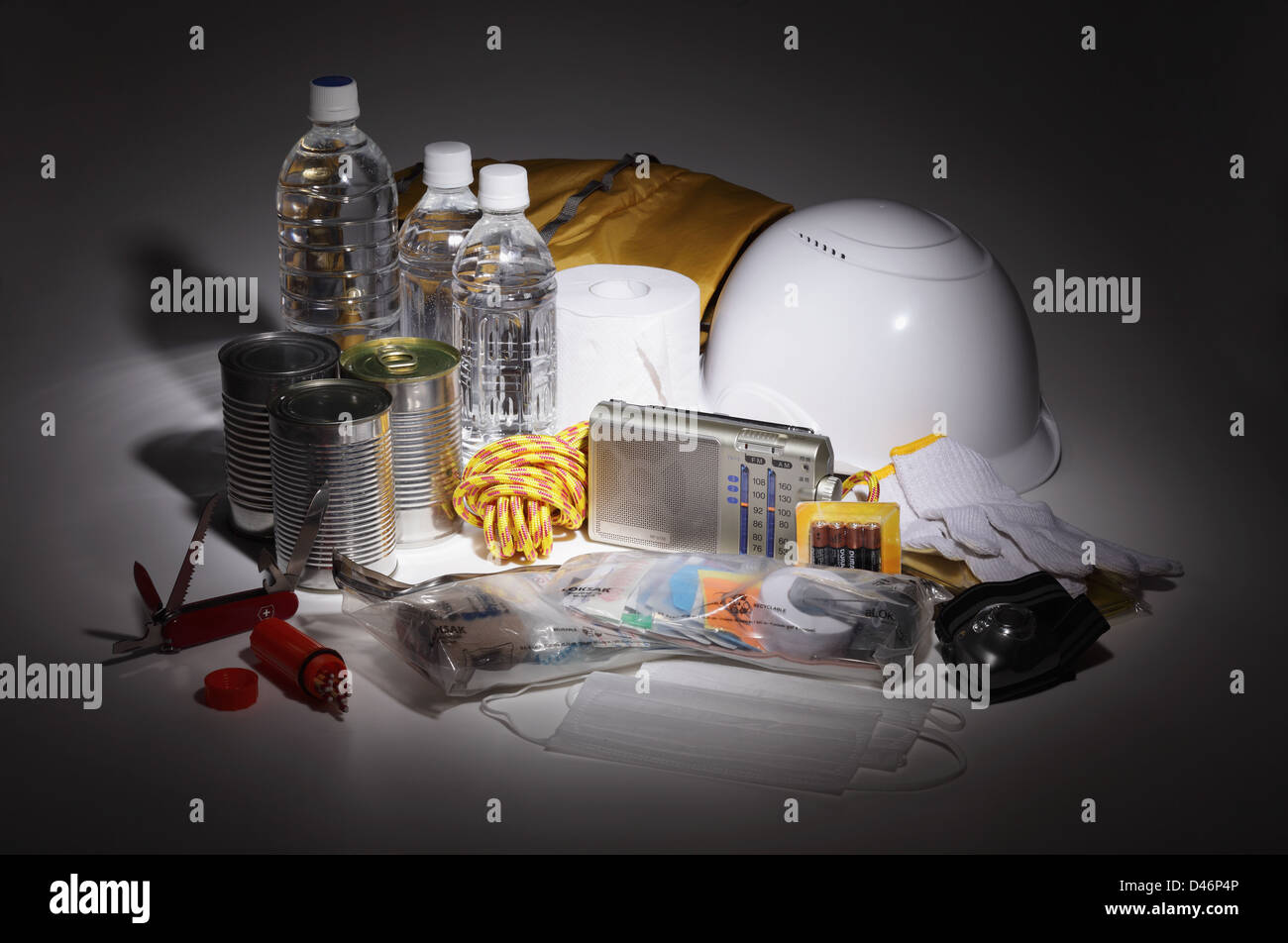 Disaster prevention supplies hi-res stock photography and images - Alamy