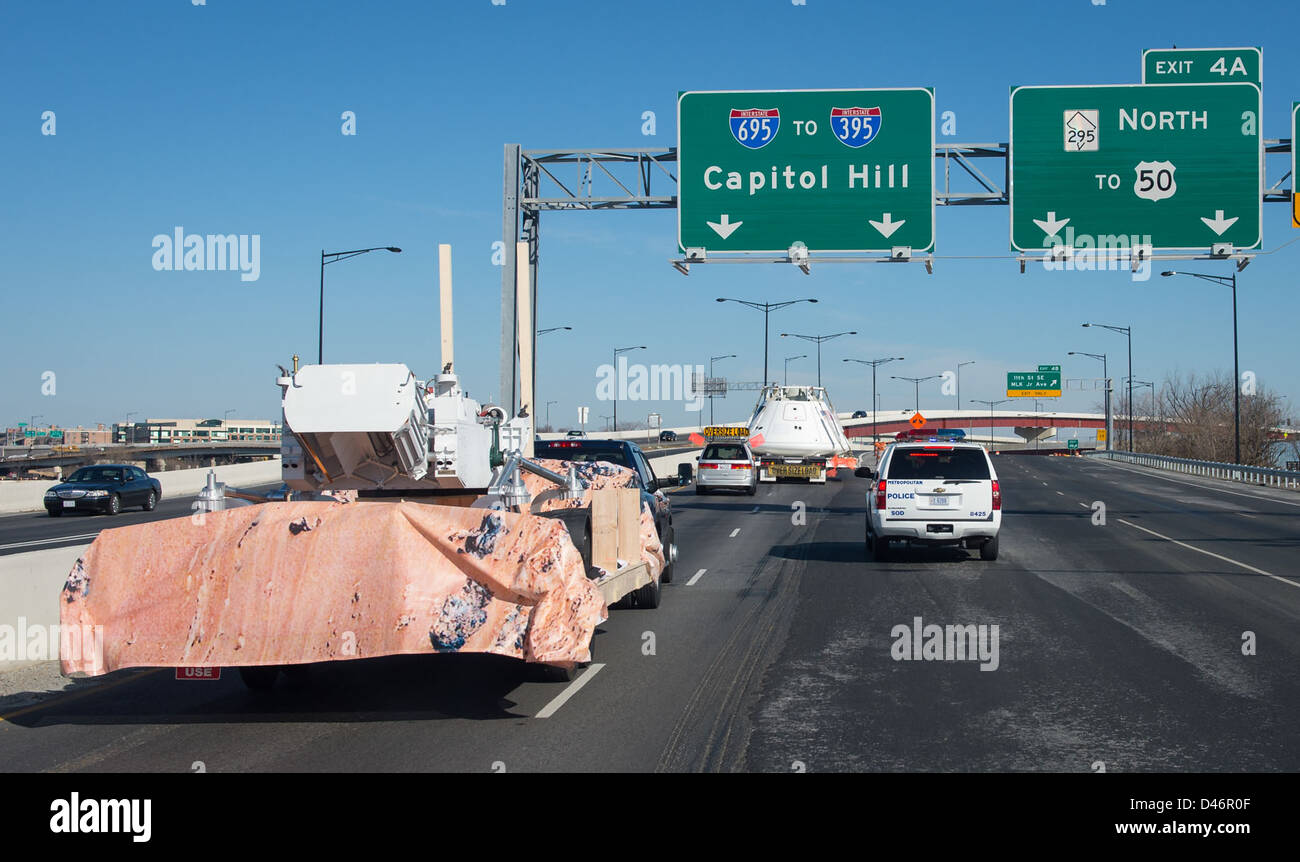 The inaugural float move for the Orion Multi-Purpose Crew Vehicle (MPCV ...