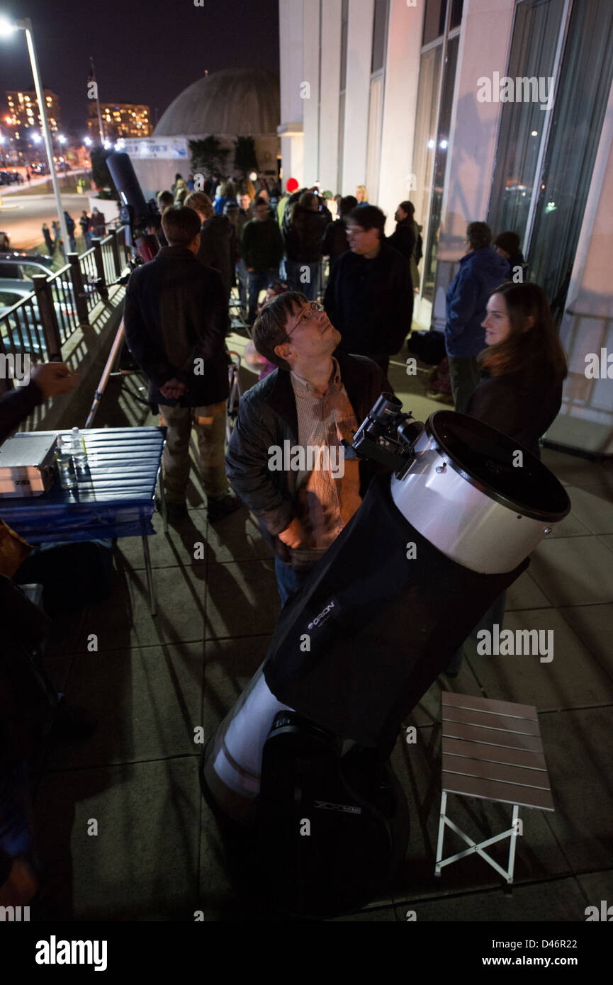 The NASA Star Party, held at Washington-Lee High School in Arlington ...