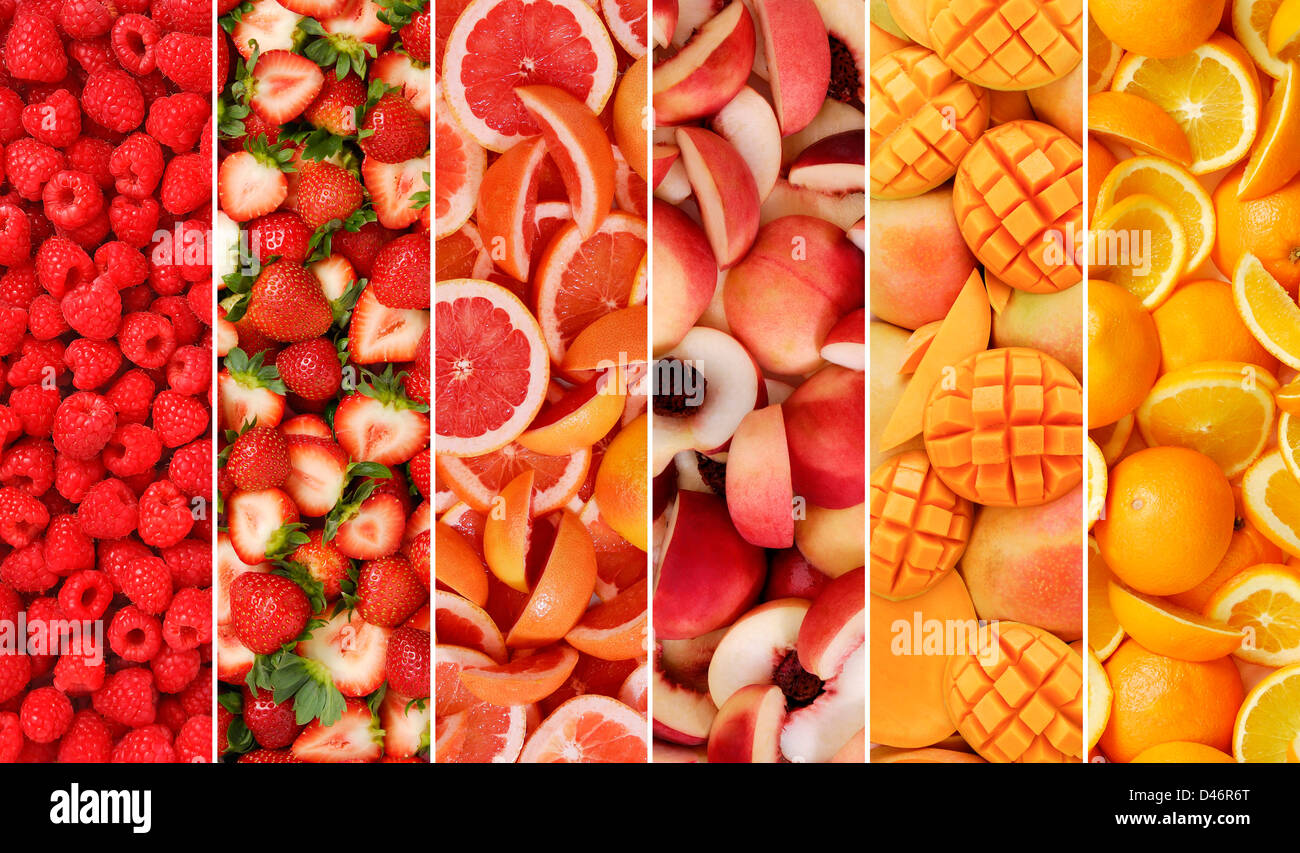 Collection of fruits for backgrounds Stock Photo - Alamy