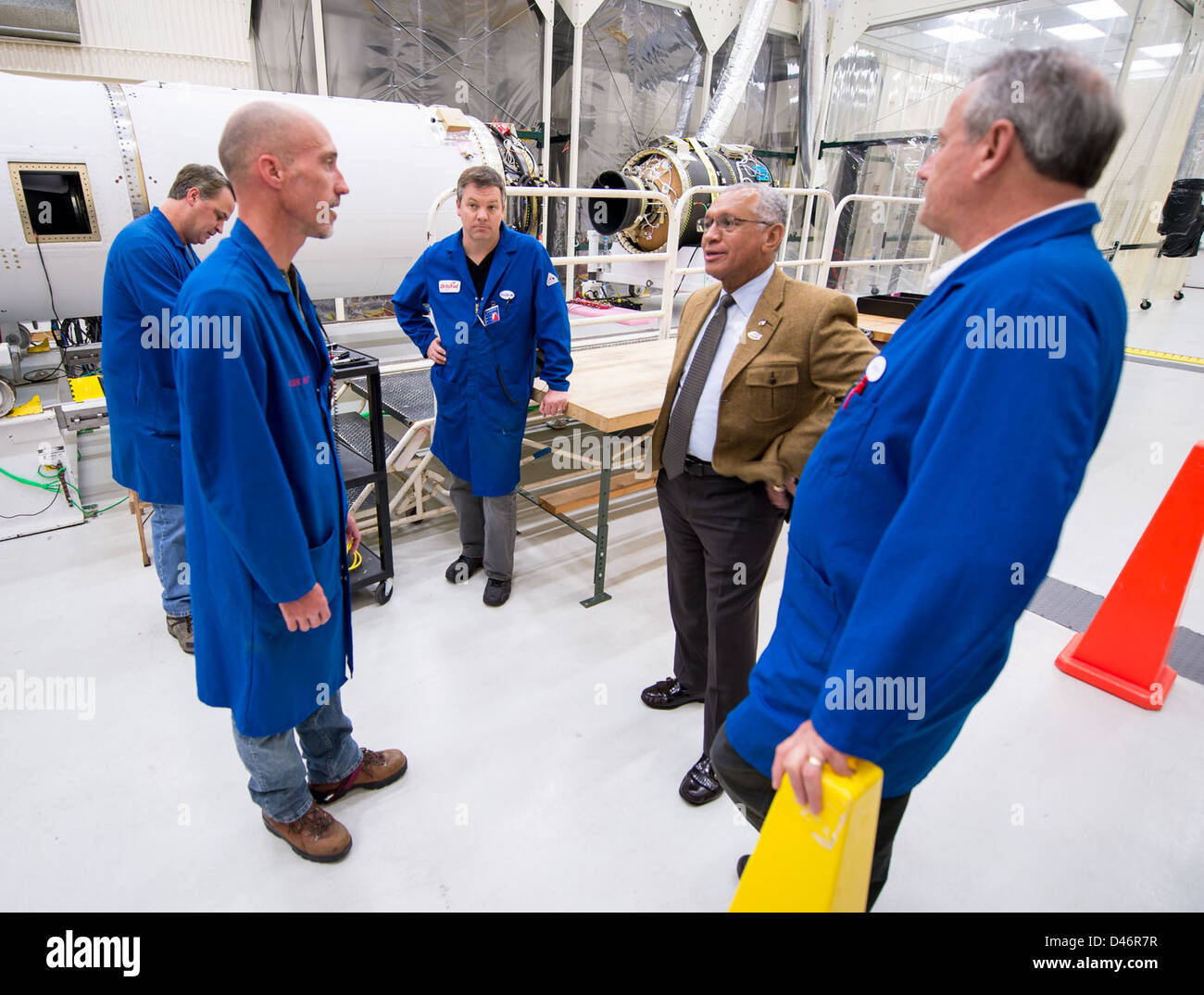 The Orbital Sciences Corporation conducted a tour of its facilities at ...