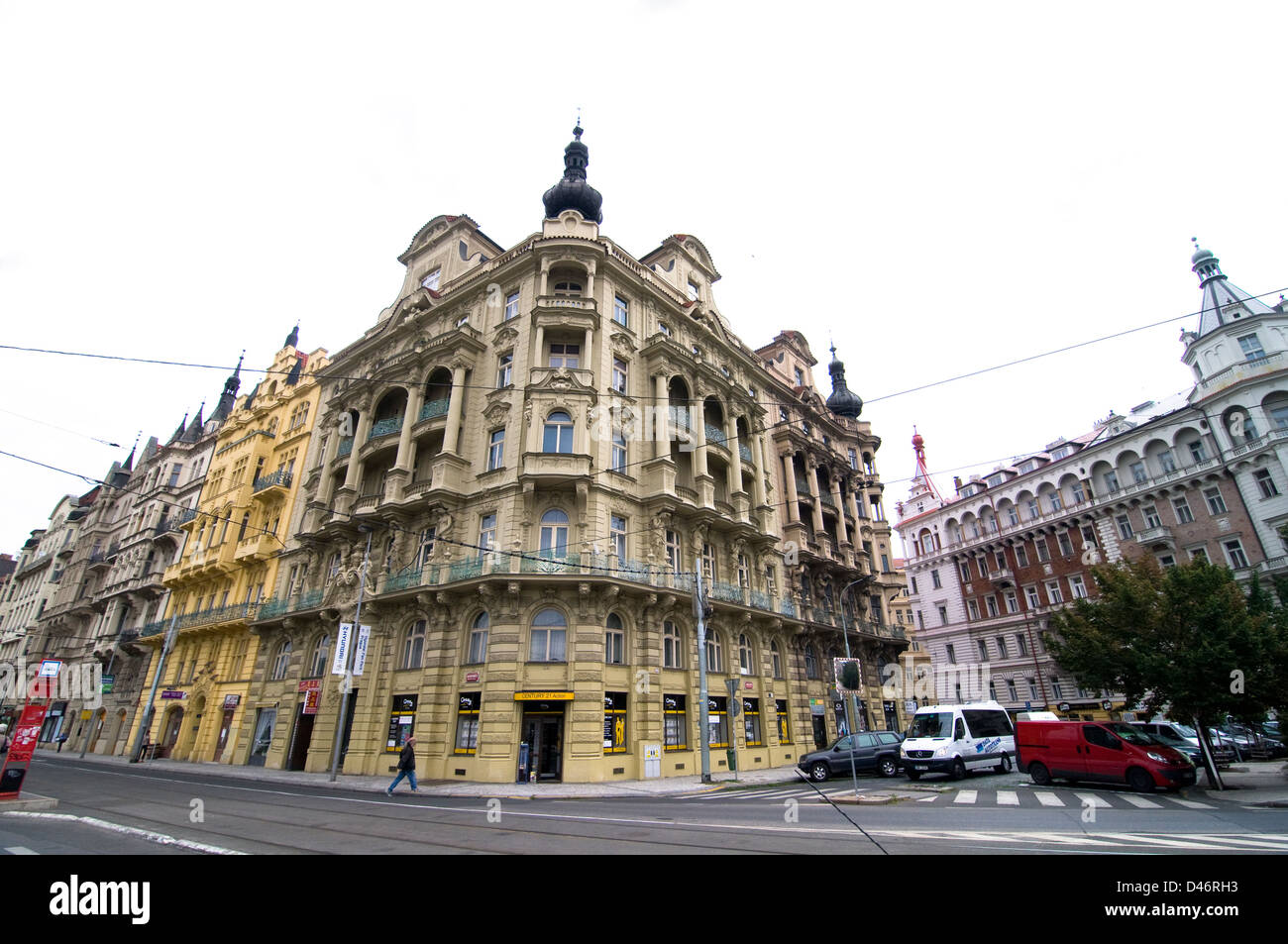 Beautiful old buildings in Prague Stock Photo - Alamy