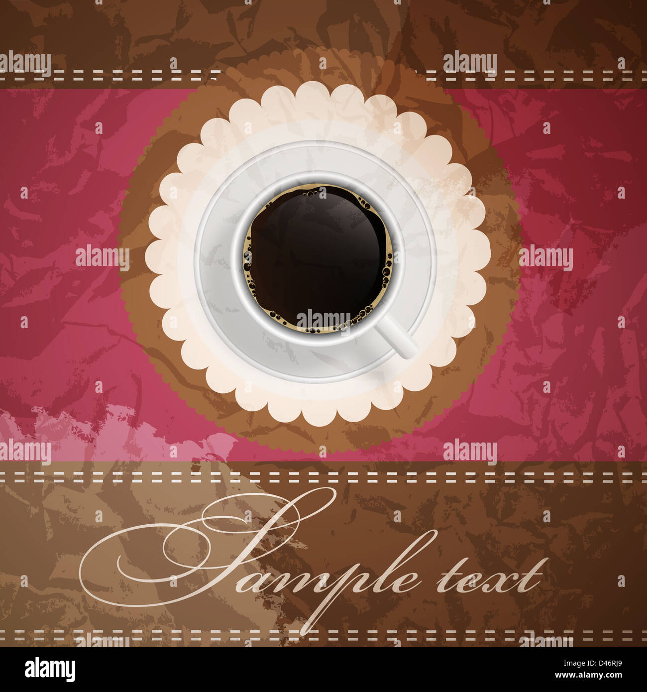 coffee invitation background Stock Photo - Alamy