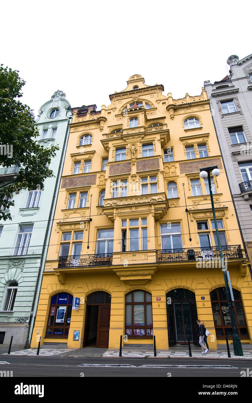 Beautiful old buildings in Prague Stock Photo - Alamy