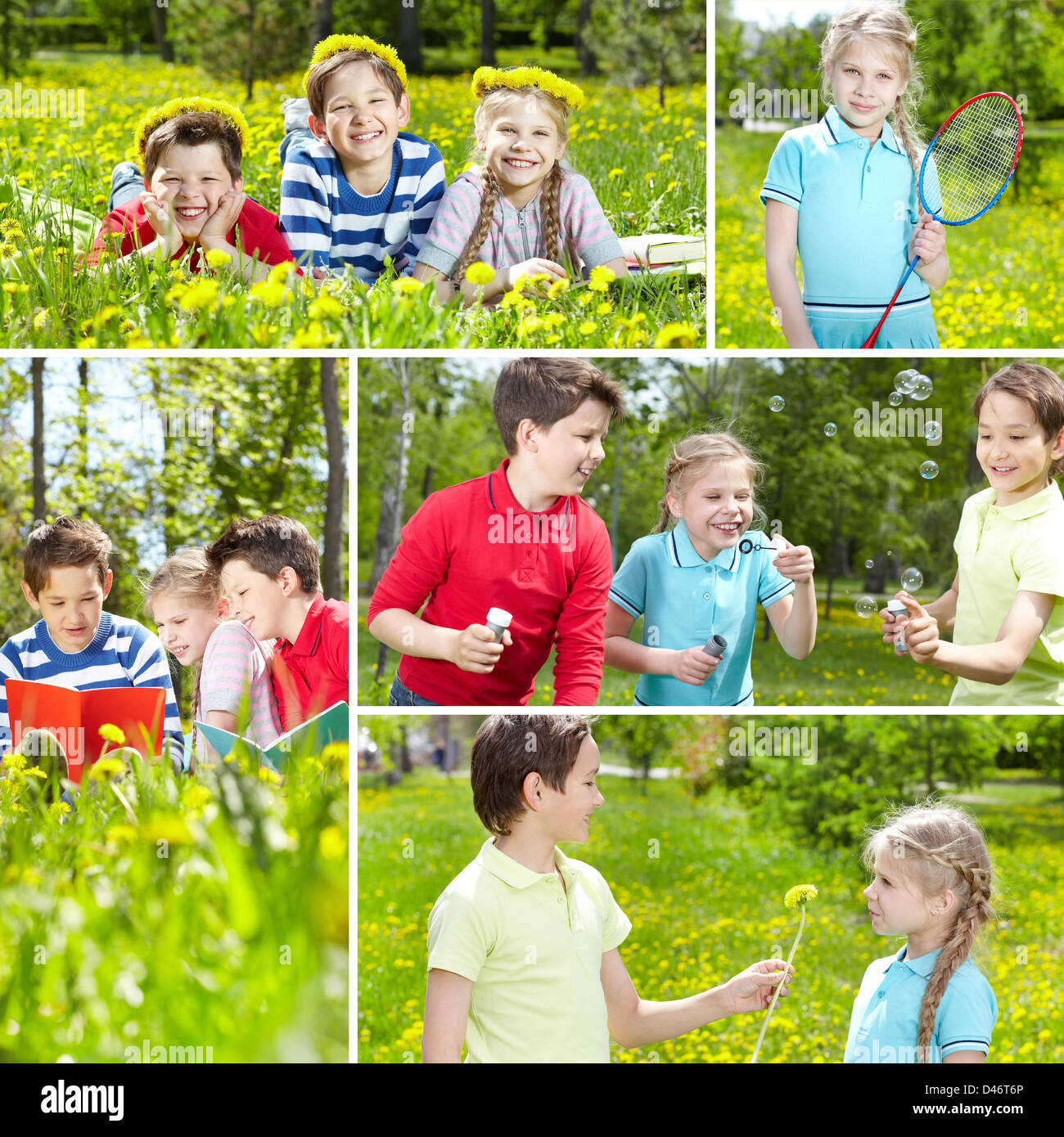Collage cute playful smiling hi-res stock photography and images - Alamy