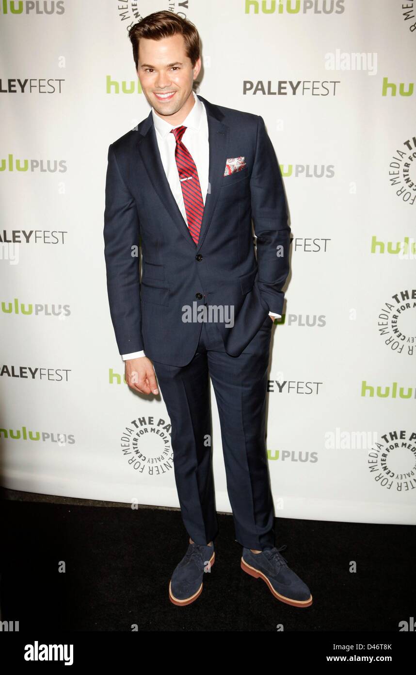 Los Angeles, CA, USA. March 6, 2013. Andrew Rannells at arrivals for ...