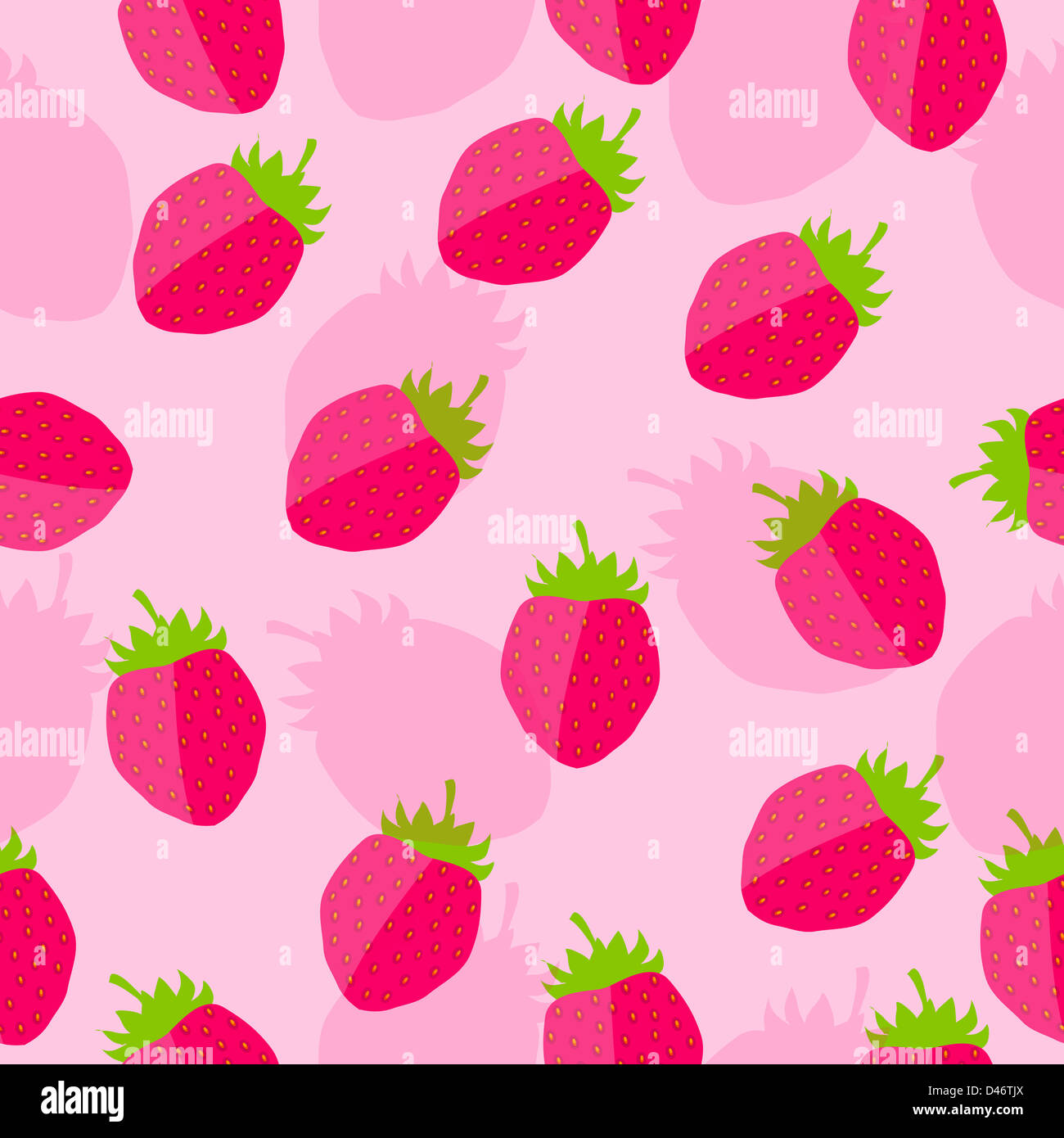 strawberry background vector illustration Stock Photo - Alamy