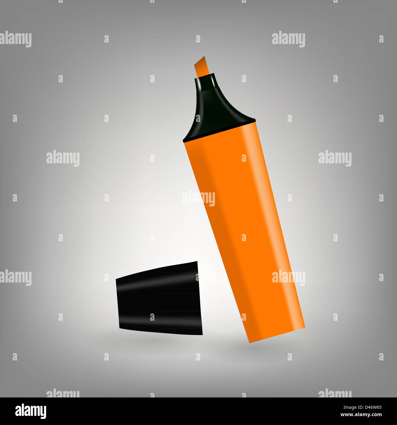 orange marker icon vector illustration Stock Photo - Alamy