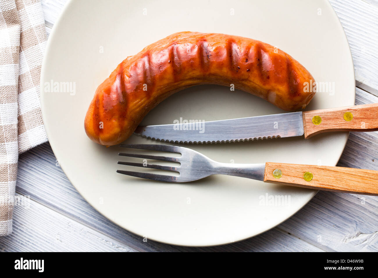 Barbeque sausage grill hi-res stock photography and images - Alamy