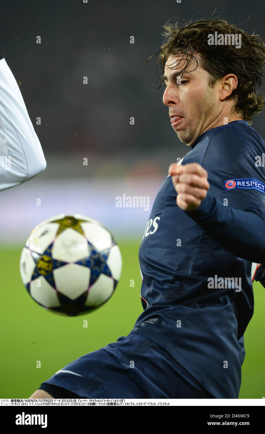 Maxwell (PSG), MARCH 6, 2013 - Football / Soccer : UEFA Champions ...