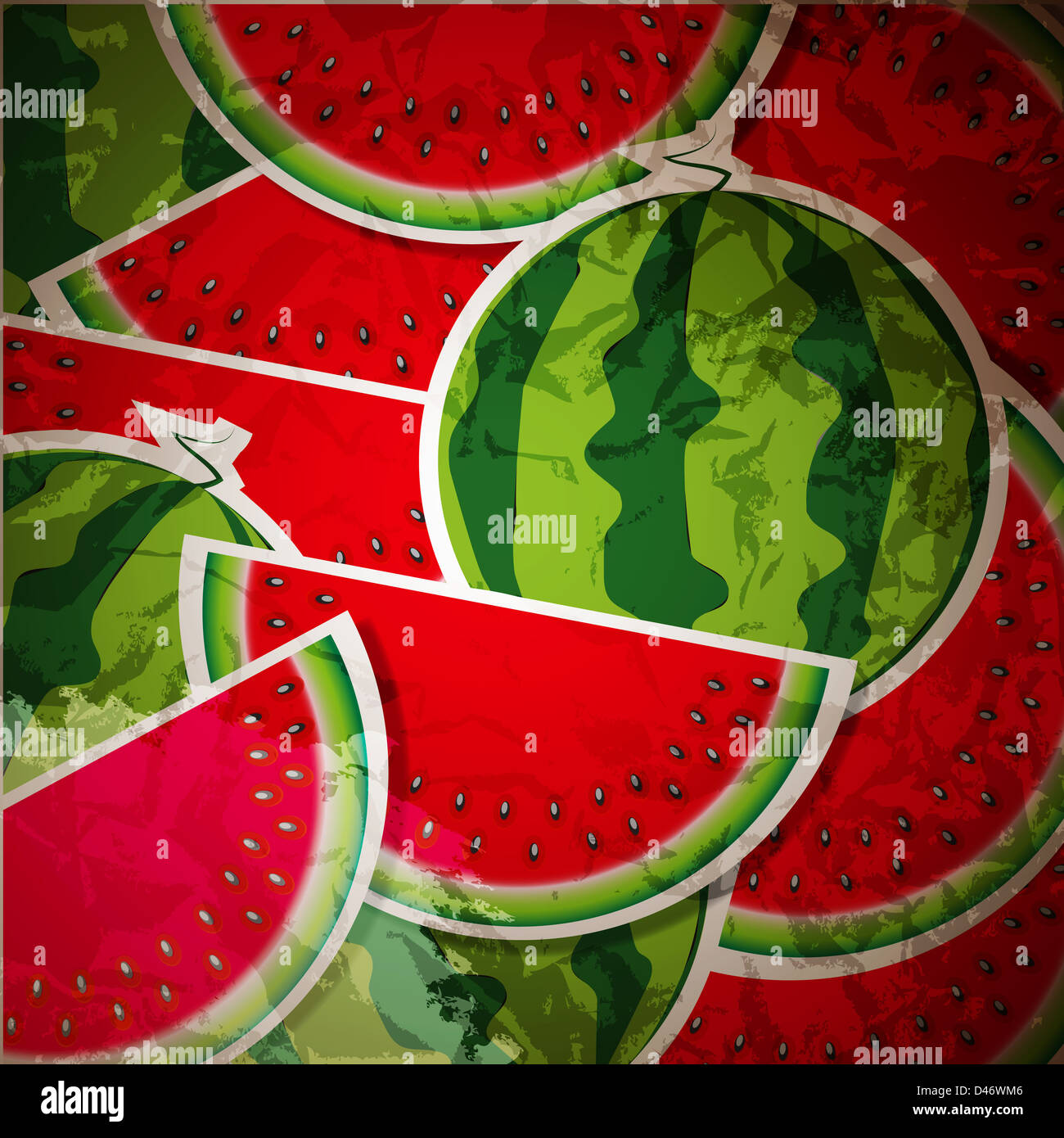 Background from watermelon. Vector illustration Stock Photo - Alamy