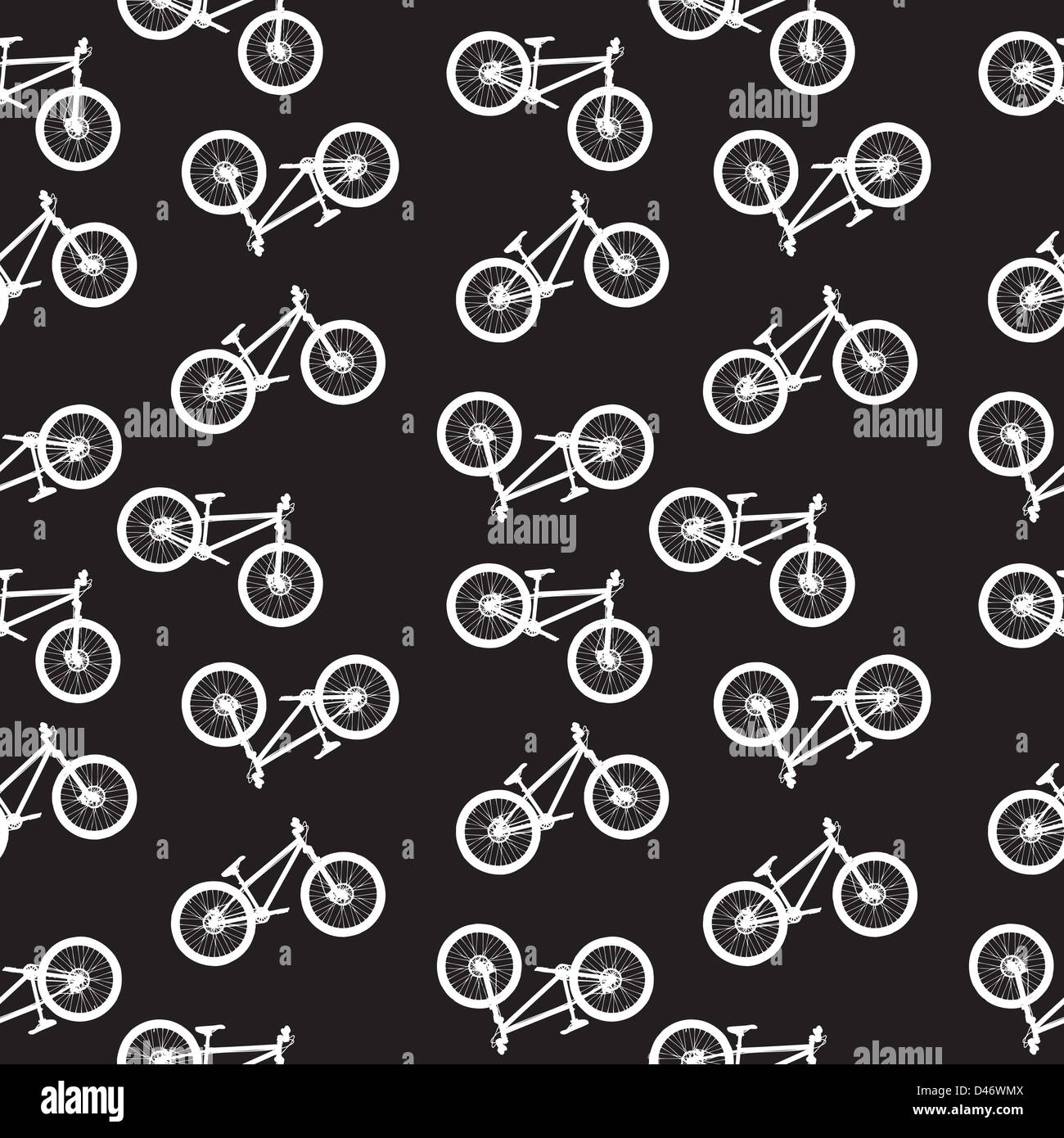 bike seamless pattern vector illustartion Stock Photo - Alamy