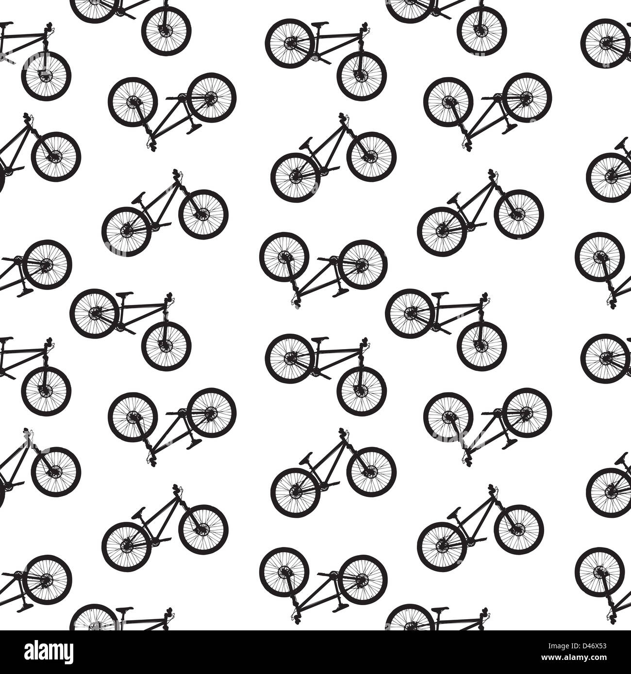 bike seamless pattern vector illustartion Stock Photo - Alamy
