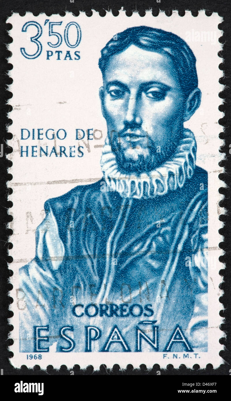 Spanish postage stamp Stock Photo - Alamy