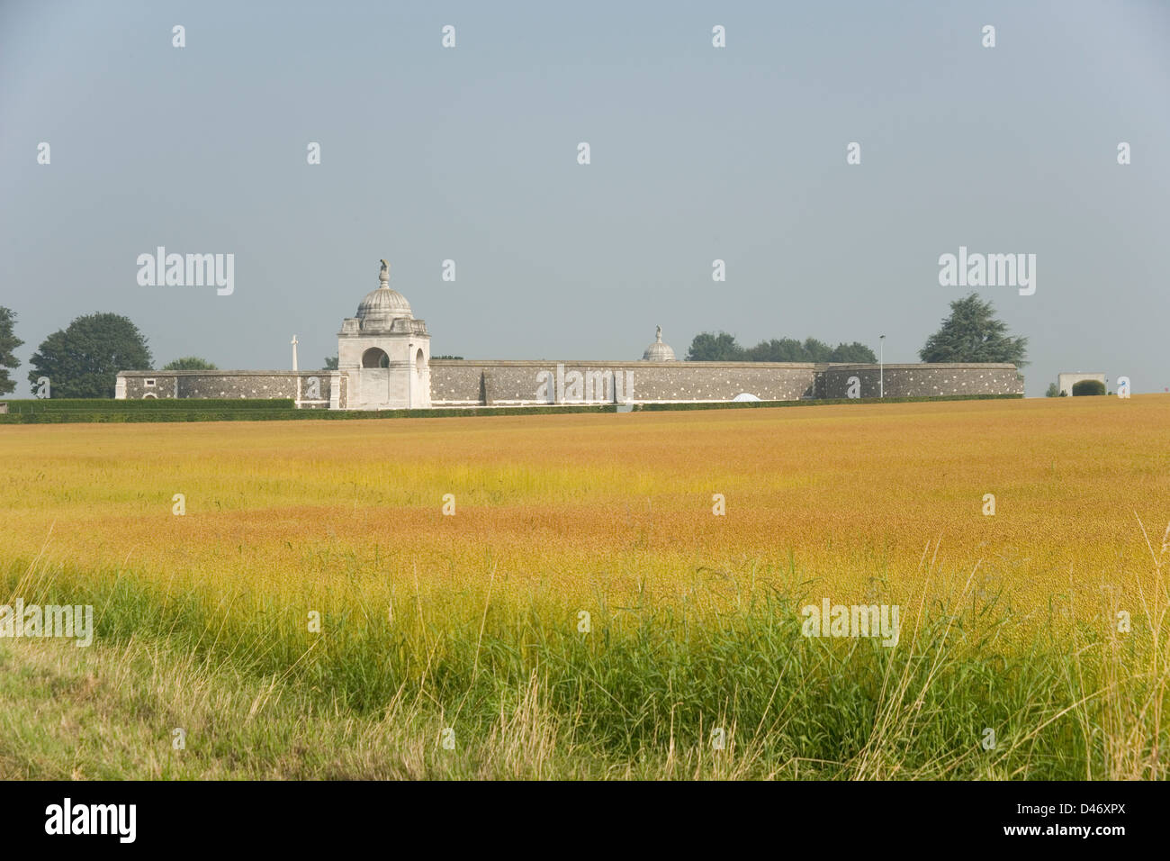 Tyne Cot British First World war cemetery on Passchendaele ridge in ...