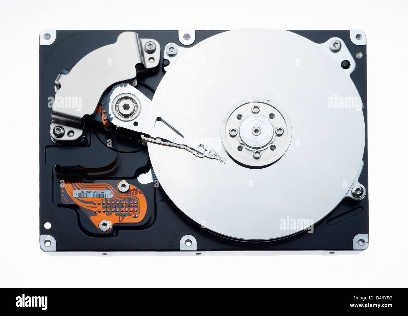 Computer Hard Disk Drive on white Stock Photo - Alamy