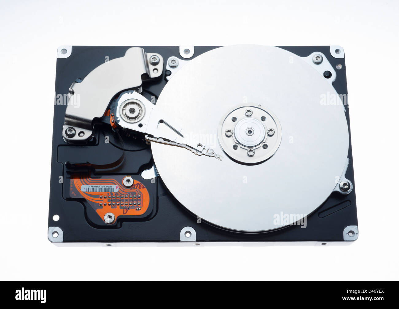 Computer Hard Disk Drive on white Stock Photo - Alamy