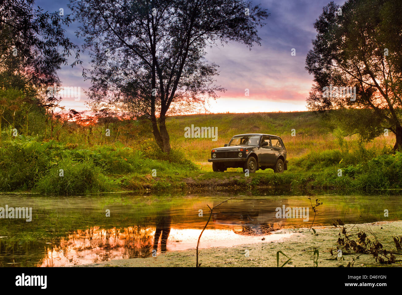 Lada Niva 4x4 offroad (vaz-2121) (vaz-21213) (vaz-21214 Stock Photo - Alamy