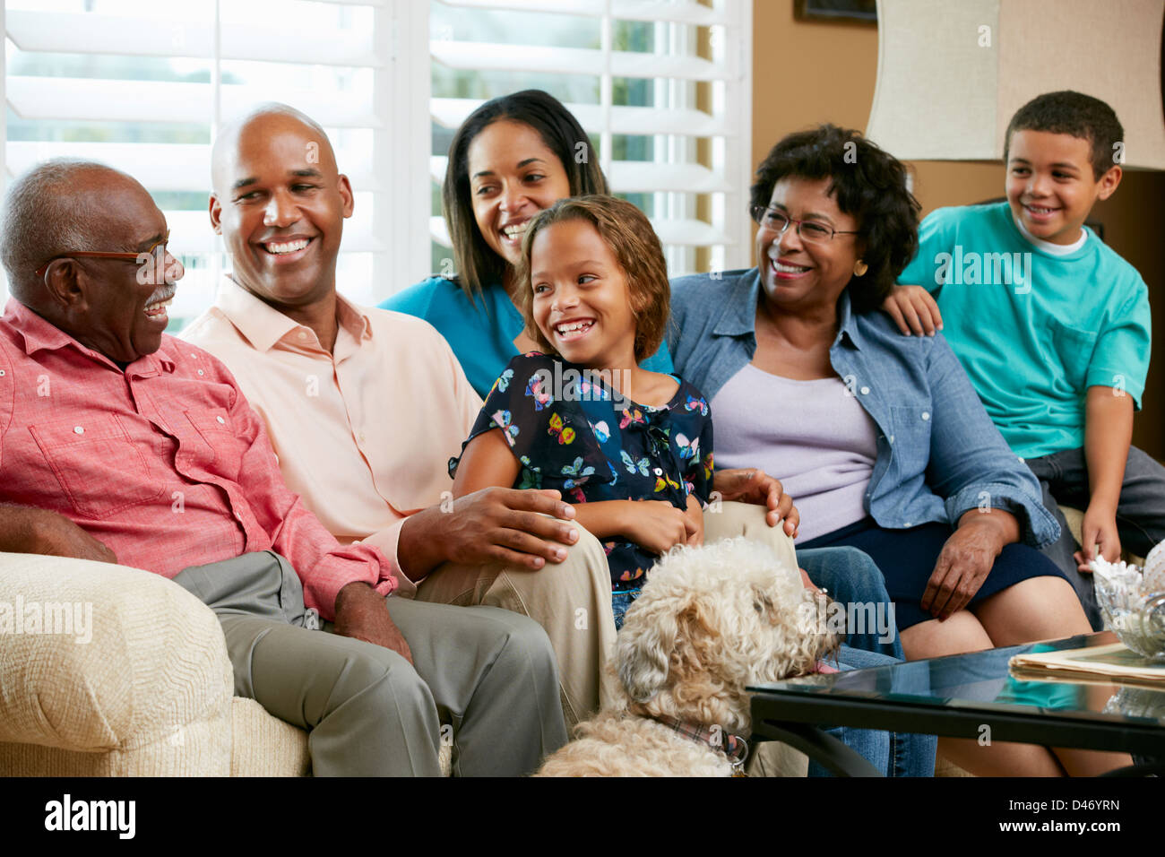 Portrait Of Multi Generation Family Stock Photo - Alamy