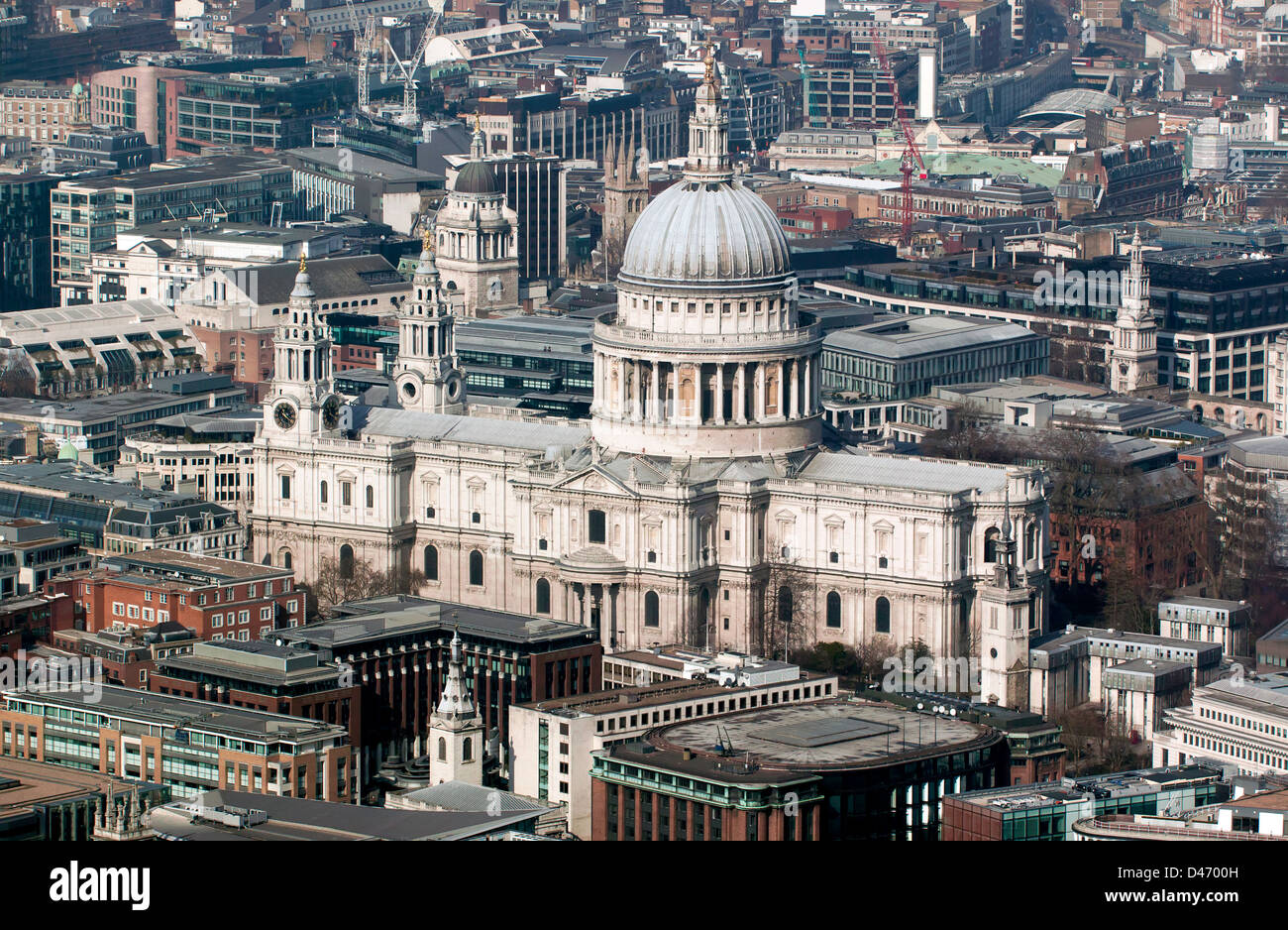 Aerial view of st pauls cathedral hi-res stock photography and images ...