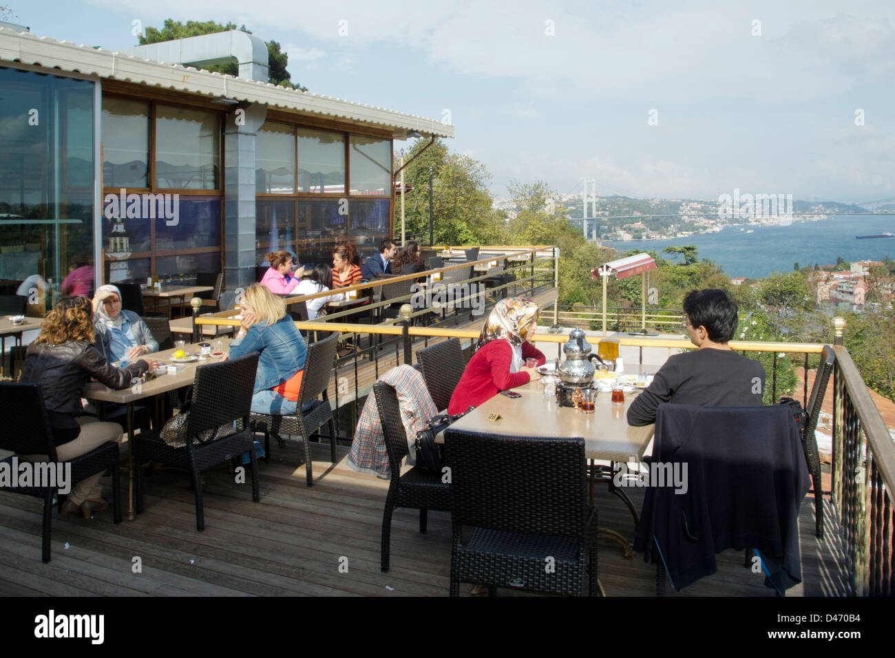 Törkei, Istanbul, Kuzguncuk, Dilruba-Restaurant Stock Photo - Alamy