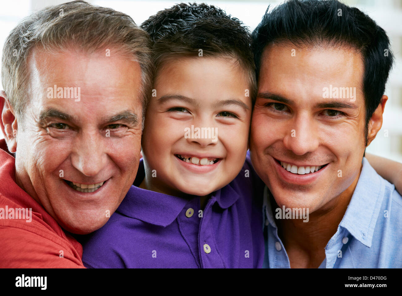 Male family members portrait hi-res stock photography and images - Alamy