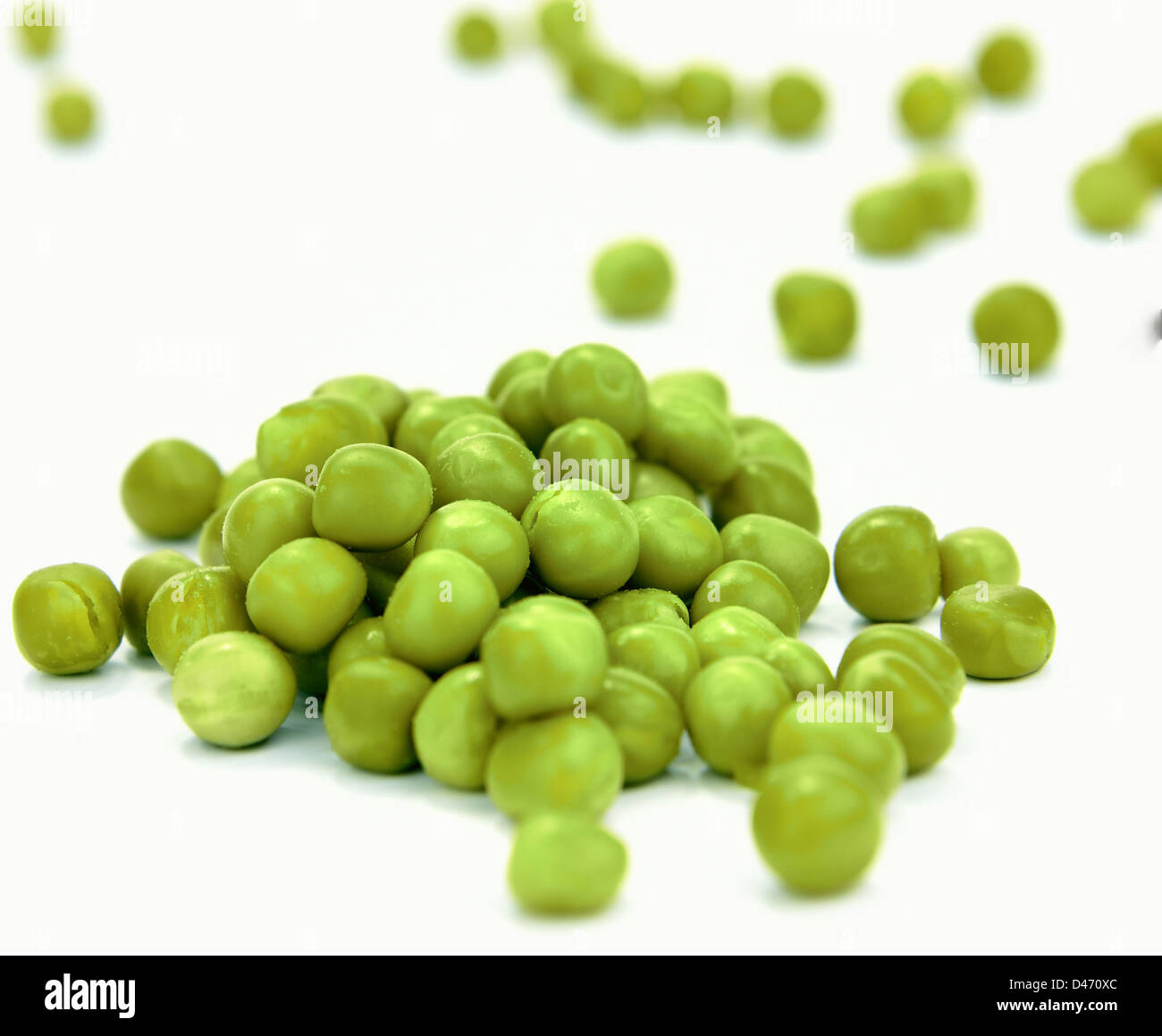 isolated cooked peas over white background Stock Photo - Alamy