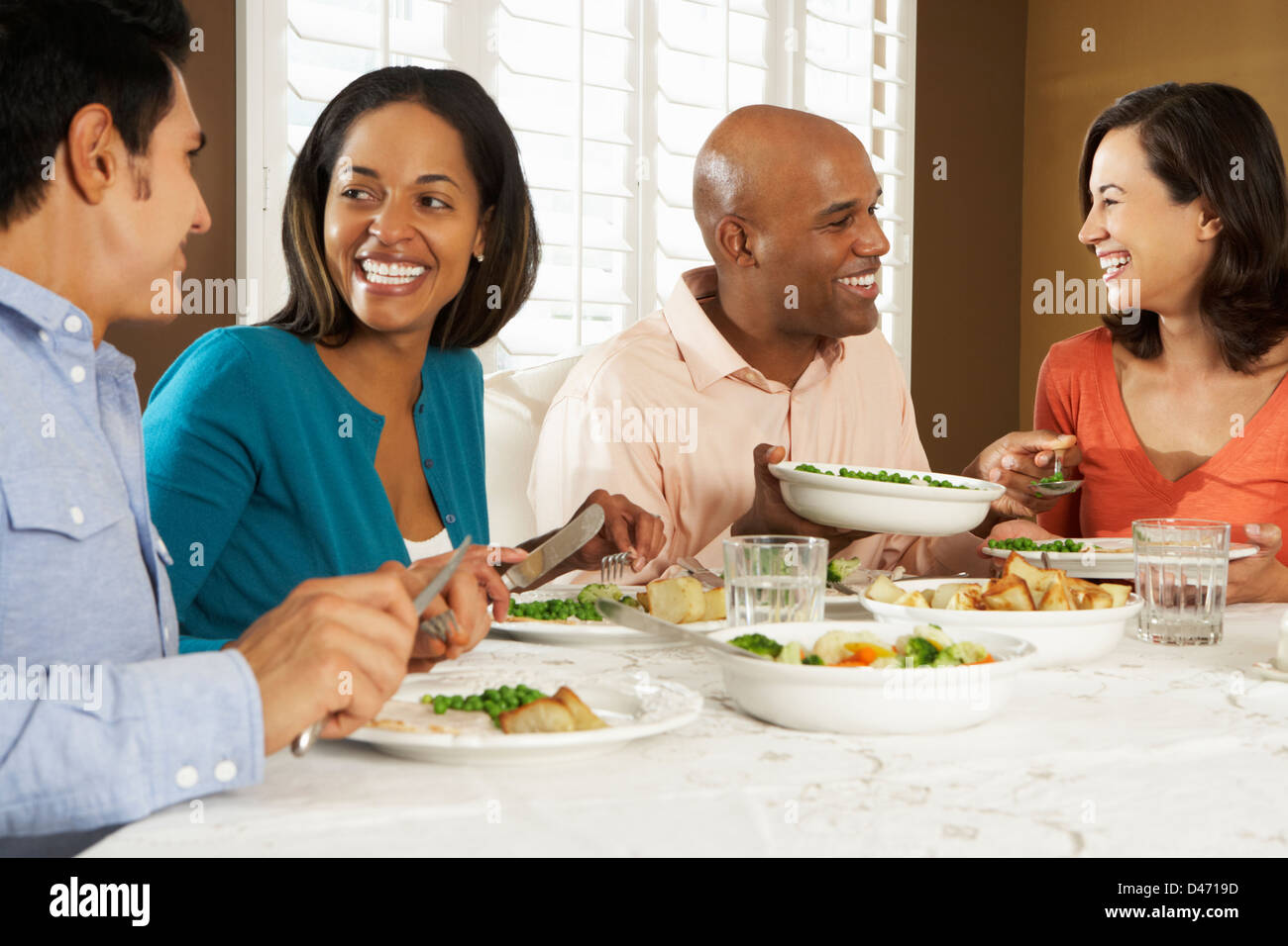 Group at home hi-res stock photography and images - Alamy