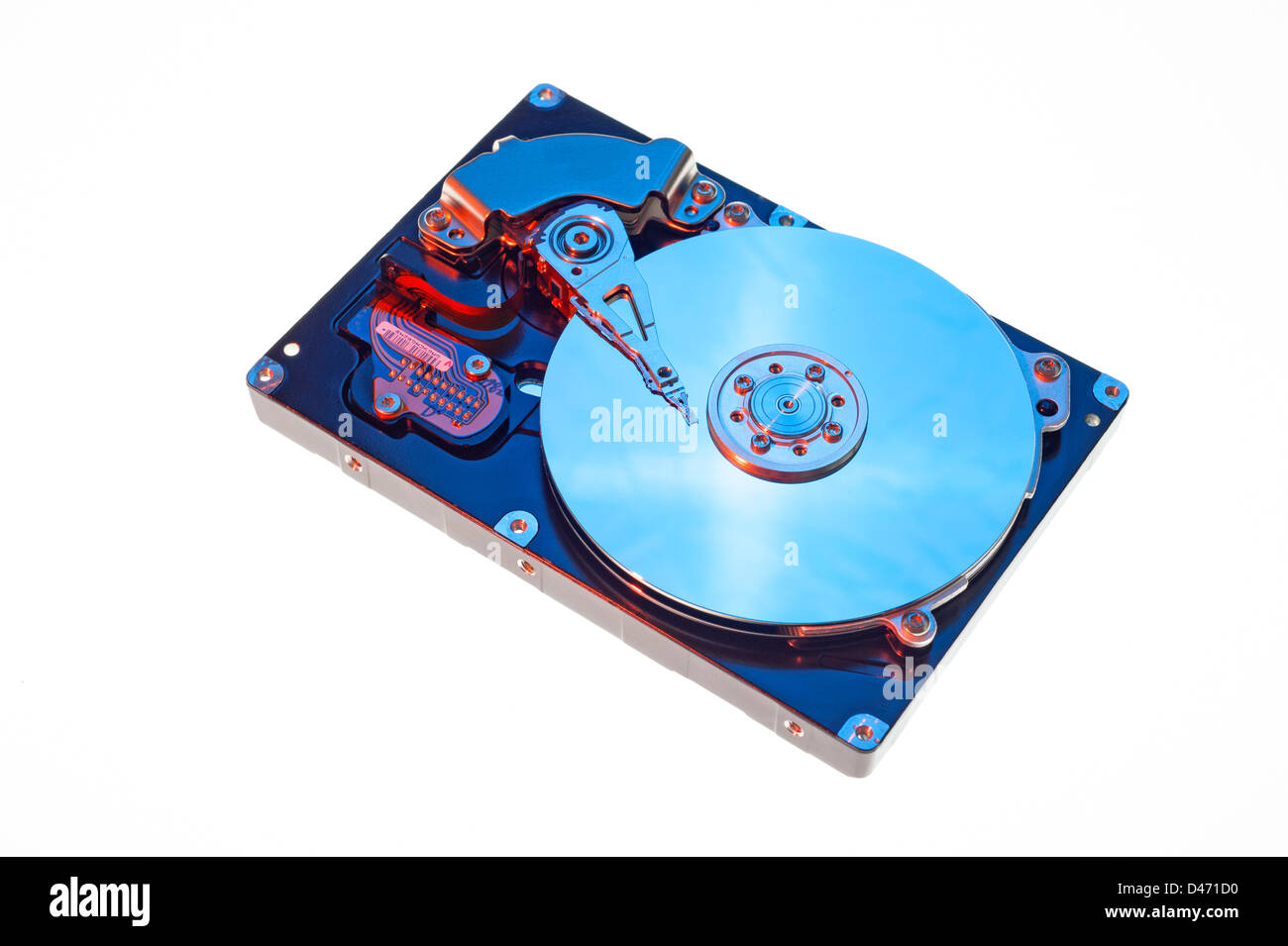 Computer Hard Disk Drive on white Stock Photo - Alamy