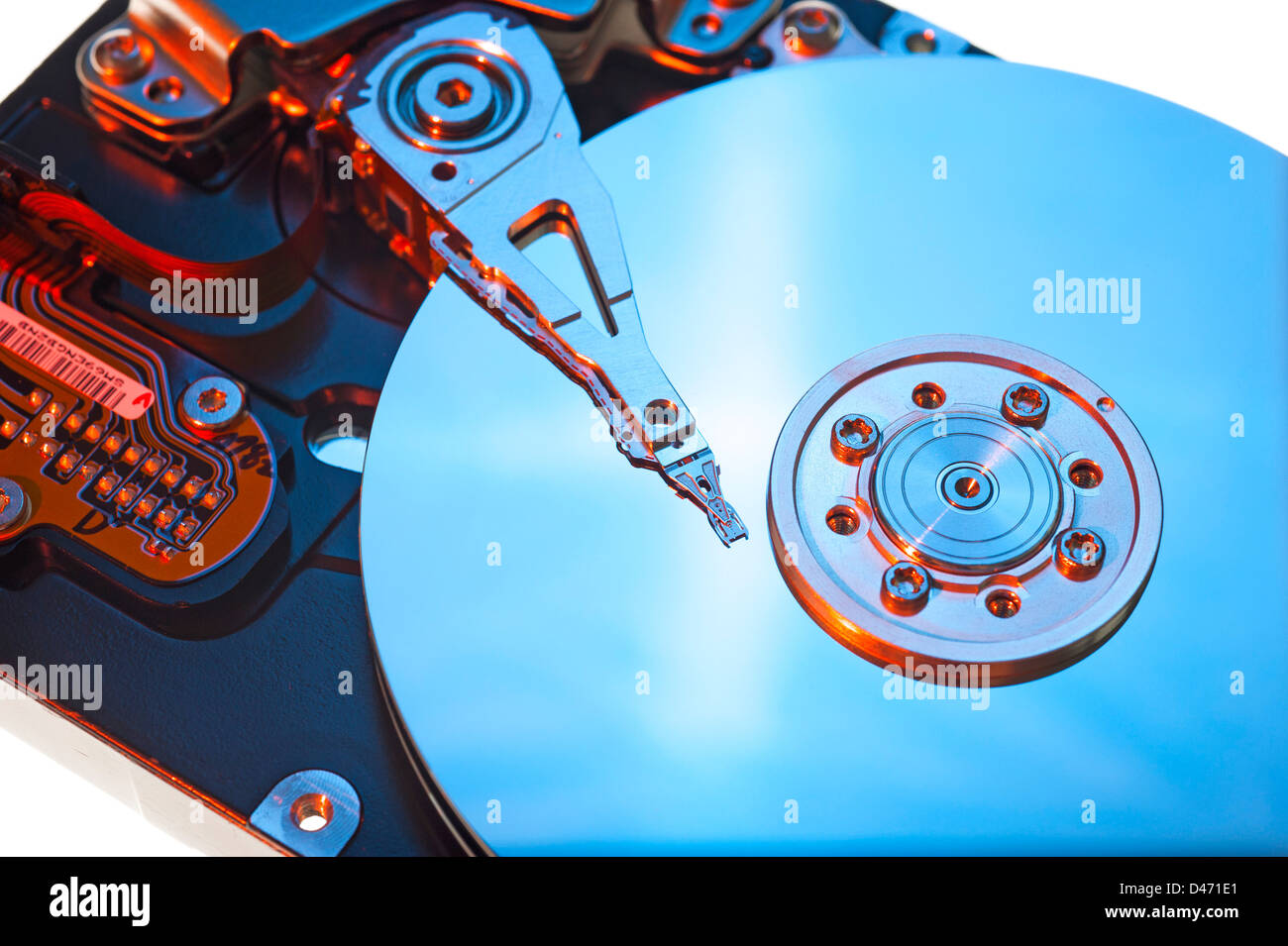 Computer Hard Disk Drive on white Stock Photo - Alamy
