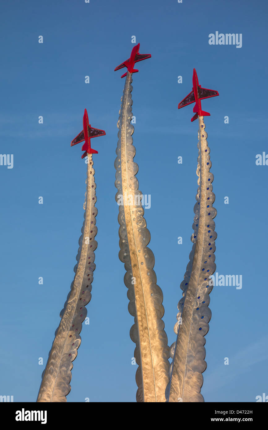 Bournemouth, Red Arrows Memorial, for Pilot, Flight Lieutenant Jon ...