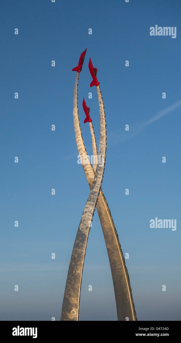 Bournemouth, Red Arrows Memorial, for Pilot, Flight Lieutenant Jon ...