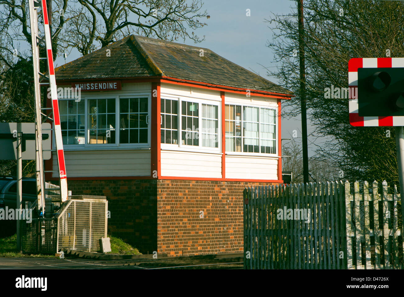 The signal box at what was Whissendine railway station in Rutland ...
