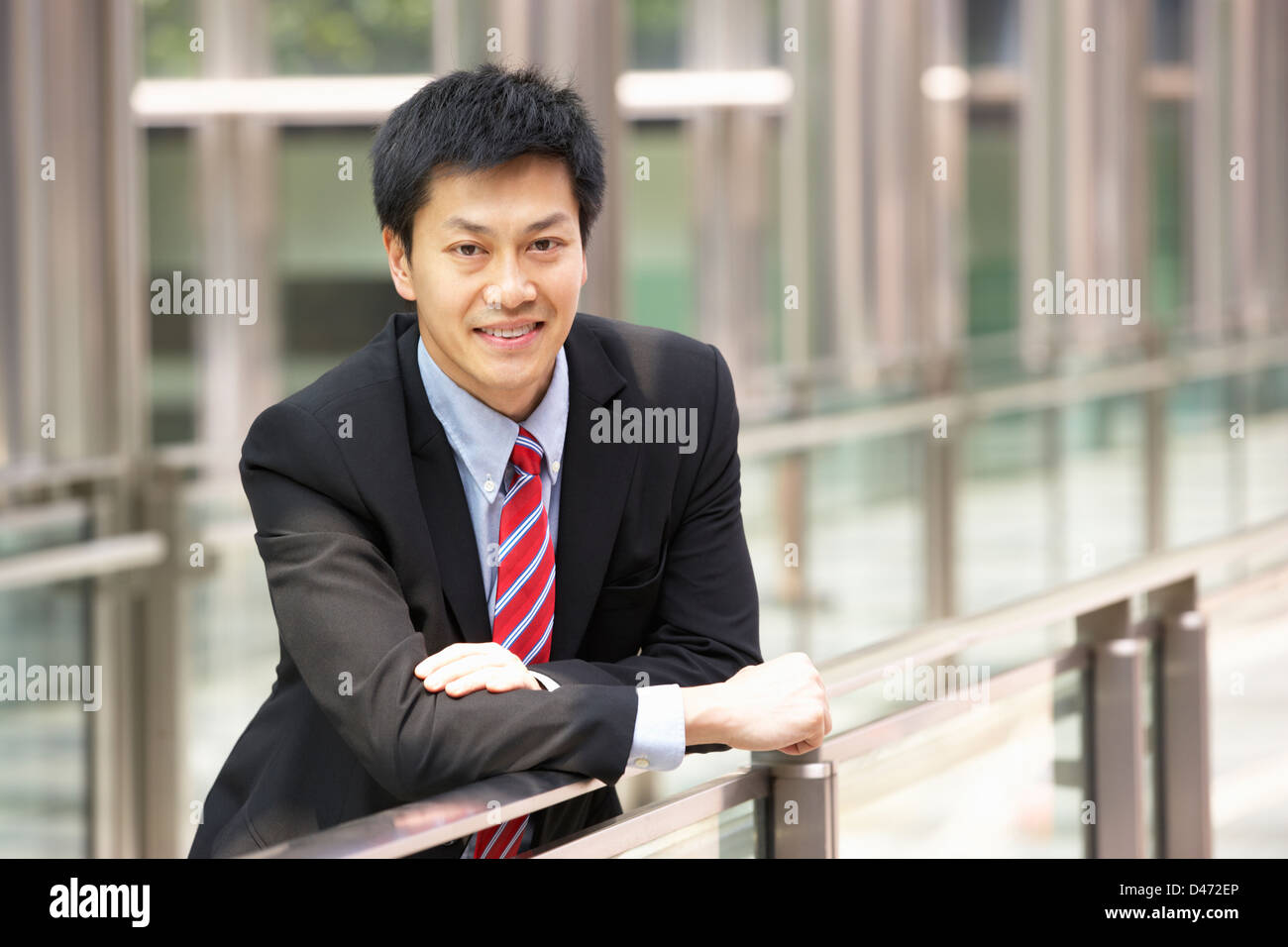 Portrait Of Chinese Businessman Outside Office Stock Photo - Alamy