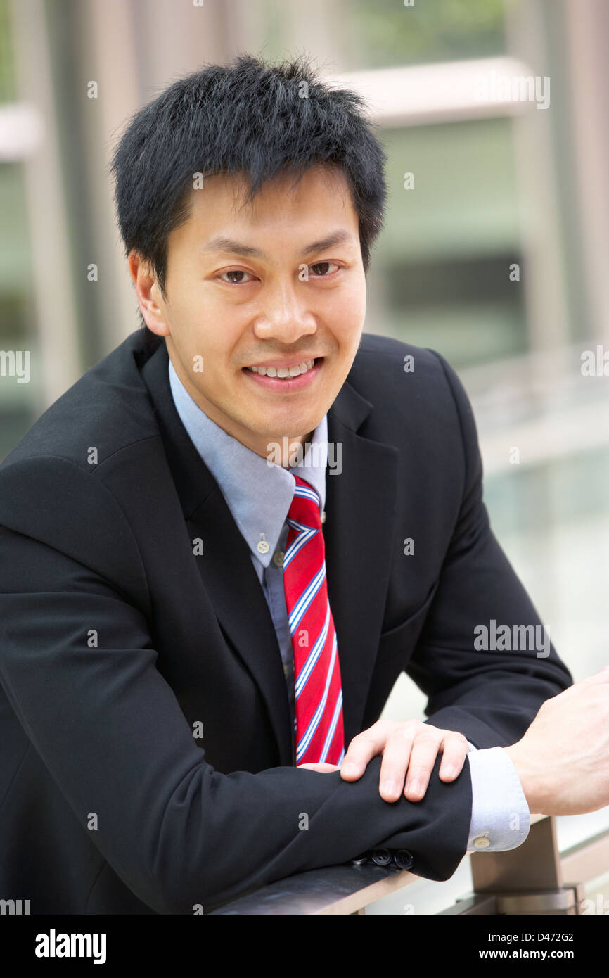 Portrait Of Chinese Businessman Outside Office Stock Photo - Alamy