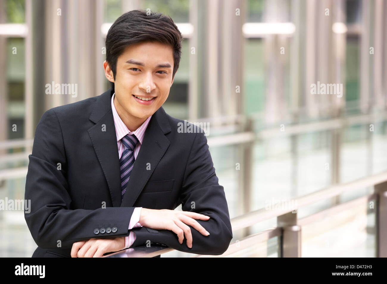 Portrait Of Chinese Businessman Outside Office Stock Photo - Alamy