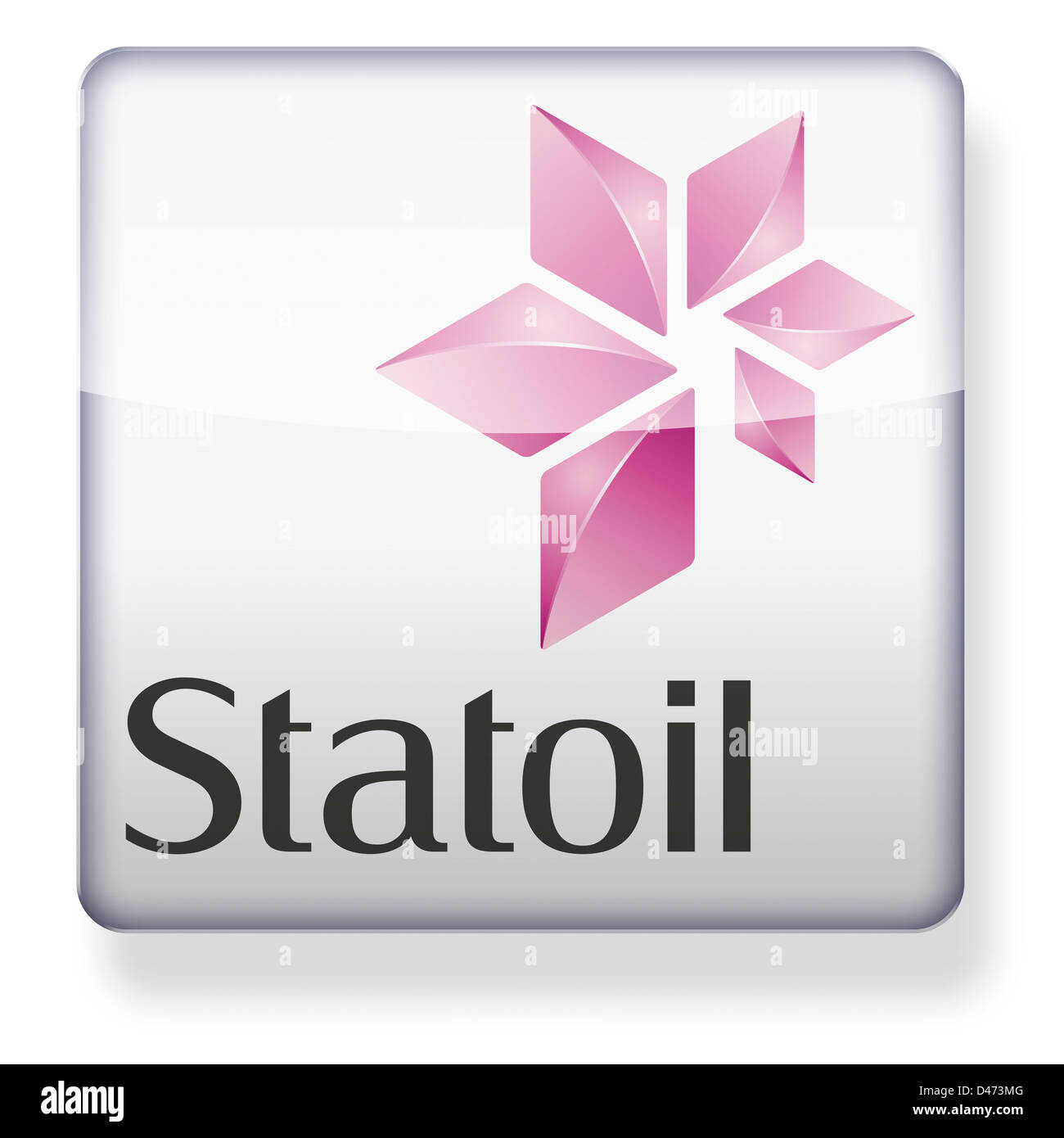Statoil logo as an app icon. Clipping path included Stock Photo - Alamy