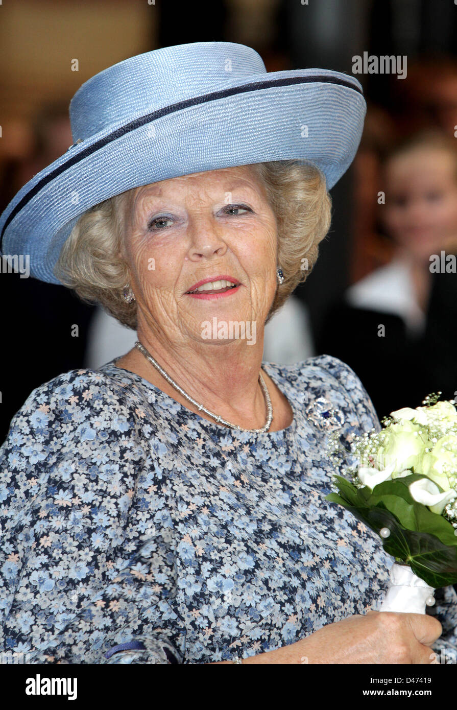 Dutch Queen Beatrix during the inauguration ceremony of a restored ...