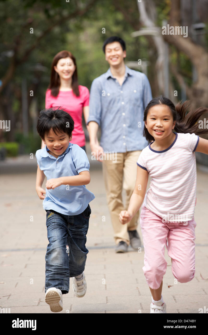 Family Walk In The Park