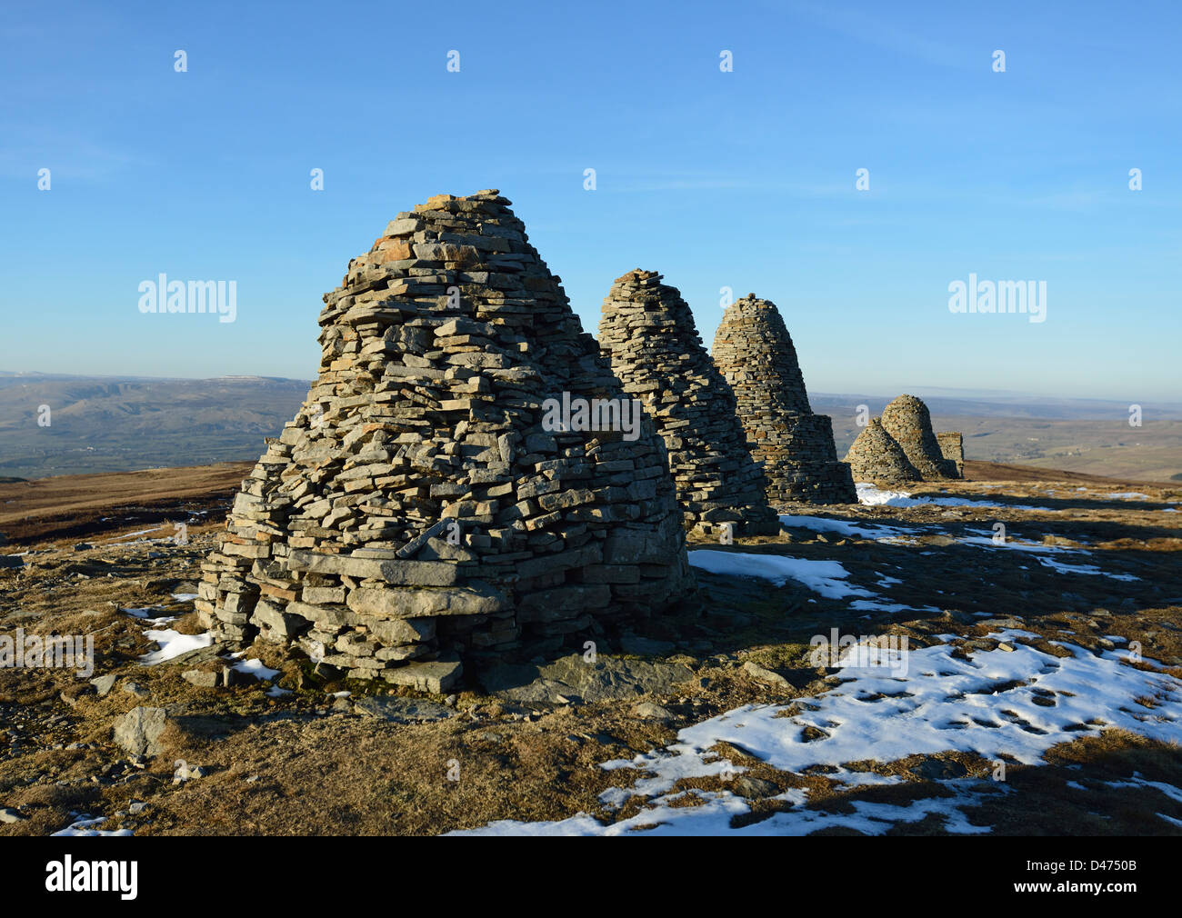 Nine Standards Rigg. Hartley Fell, Cumbria, England, United Kingdom ...