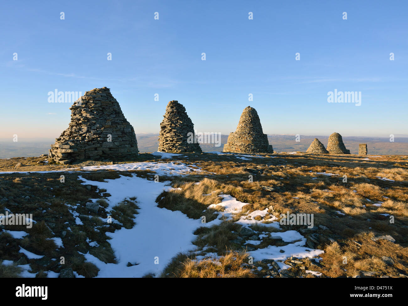 Nine Standards Rigg. Hartley Fell, Cumbria, England, United Kingdom ...