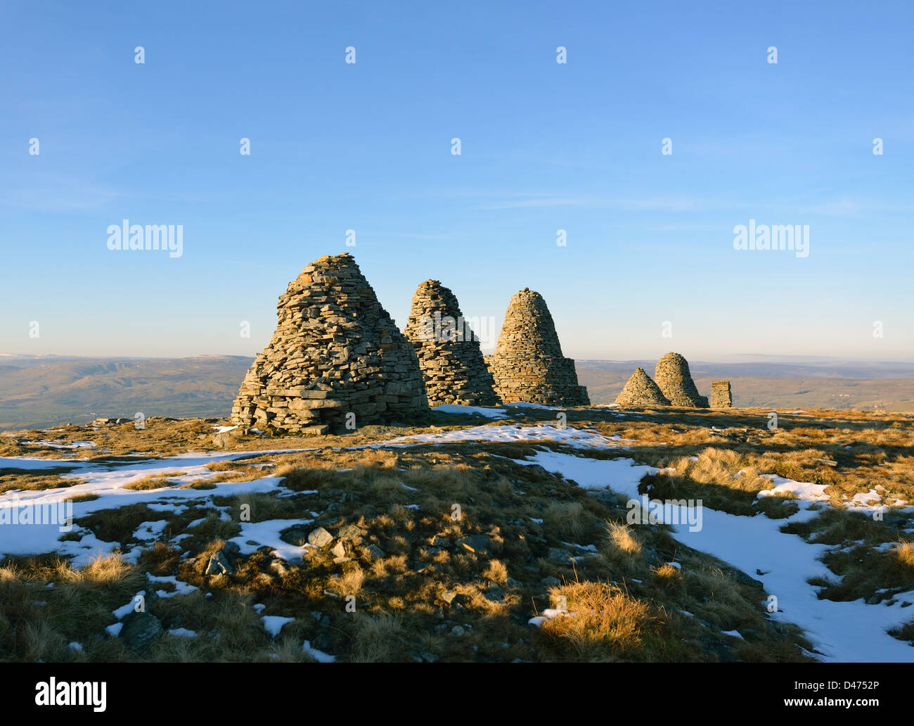 Nine Standards Rigg. Hartley Fell, Cumbria, England, United Kingdom ...